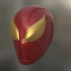 Red Iron Spider Concept Cosplay Helmet - Etsy