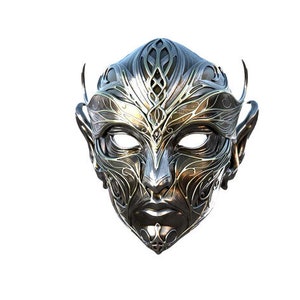 Dark Elf Cosplay Mask - Etsy