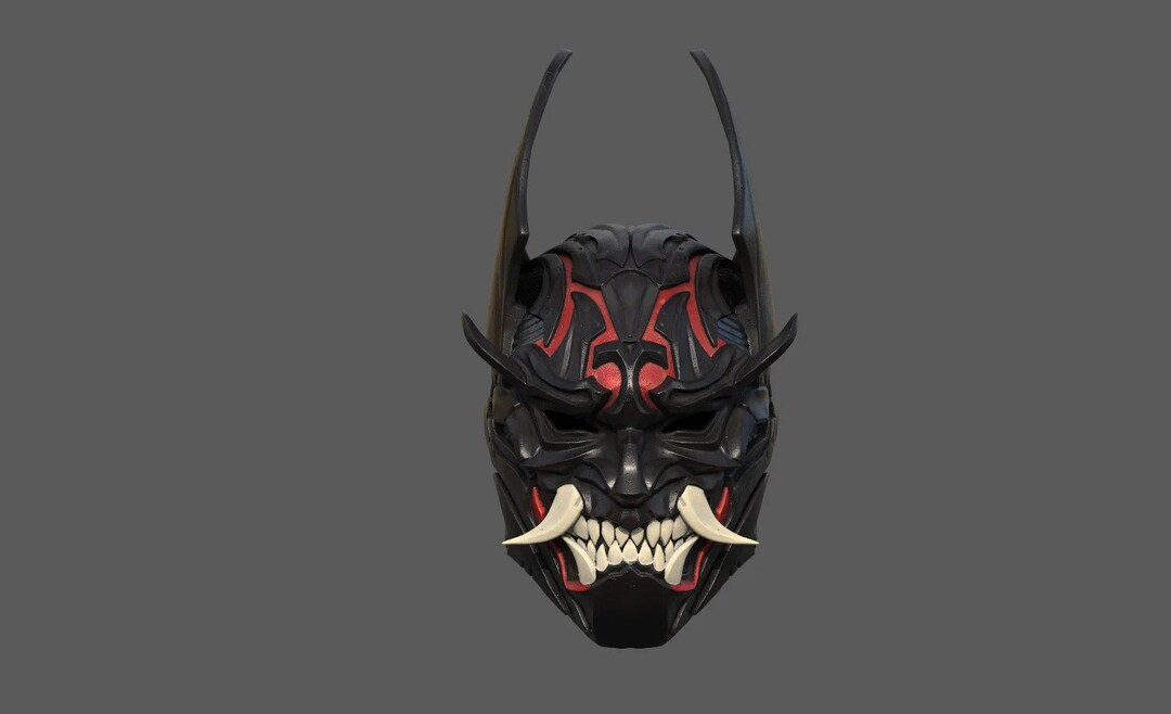 Bat-samurai Concept Cosplay Helmet - Etsy