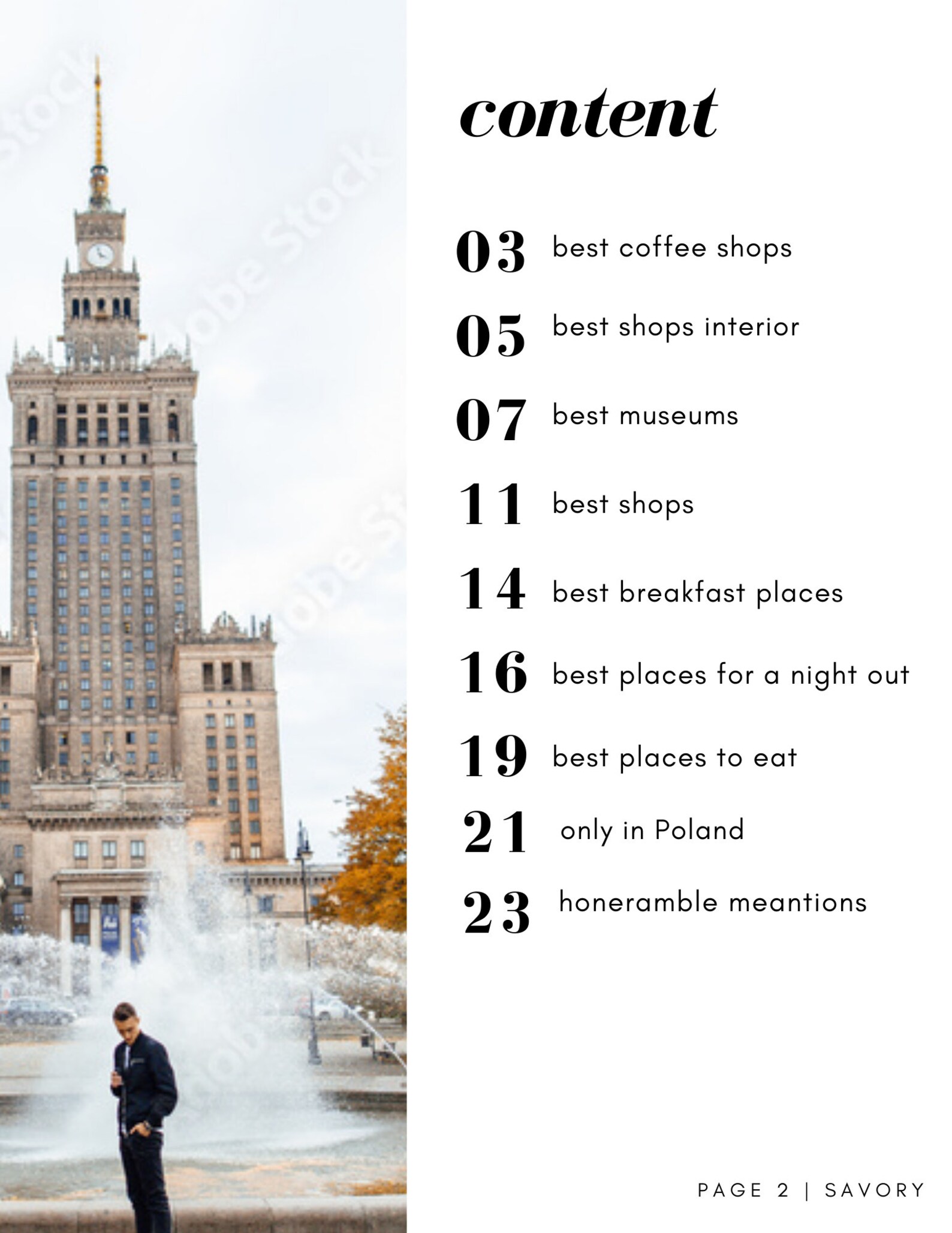 Warsaw Travel Guide Ebook Printable Download Warsaw Travel Itinerary ...