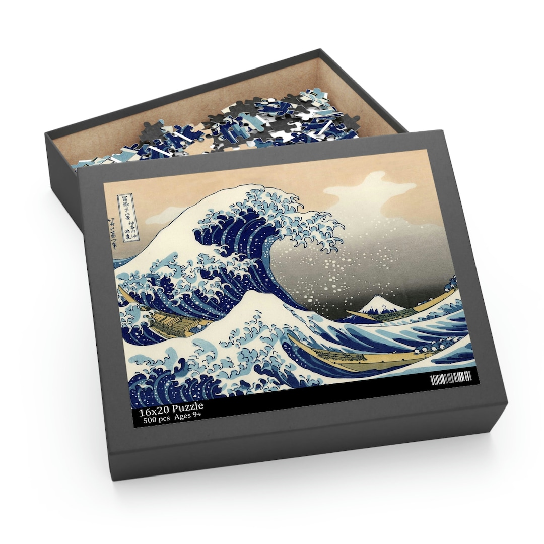 The Great Wave off Kanagawa Puzzle, the Great Wave Puzzle, Hokusai Art ...