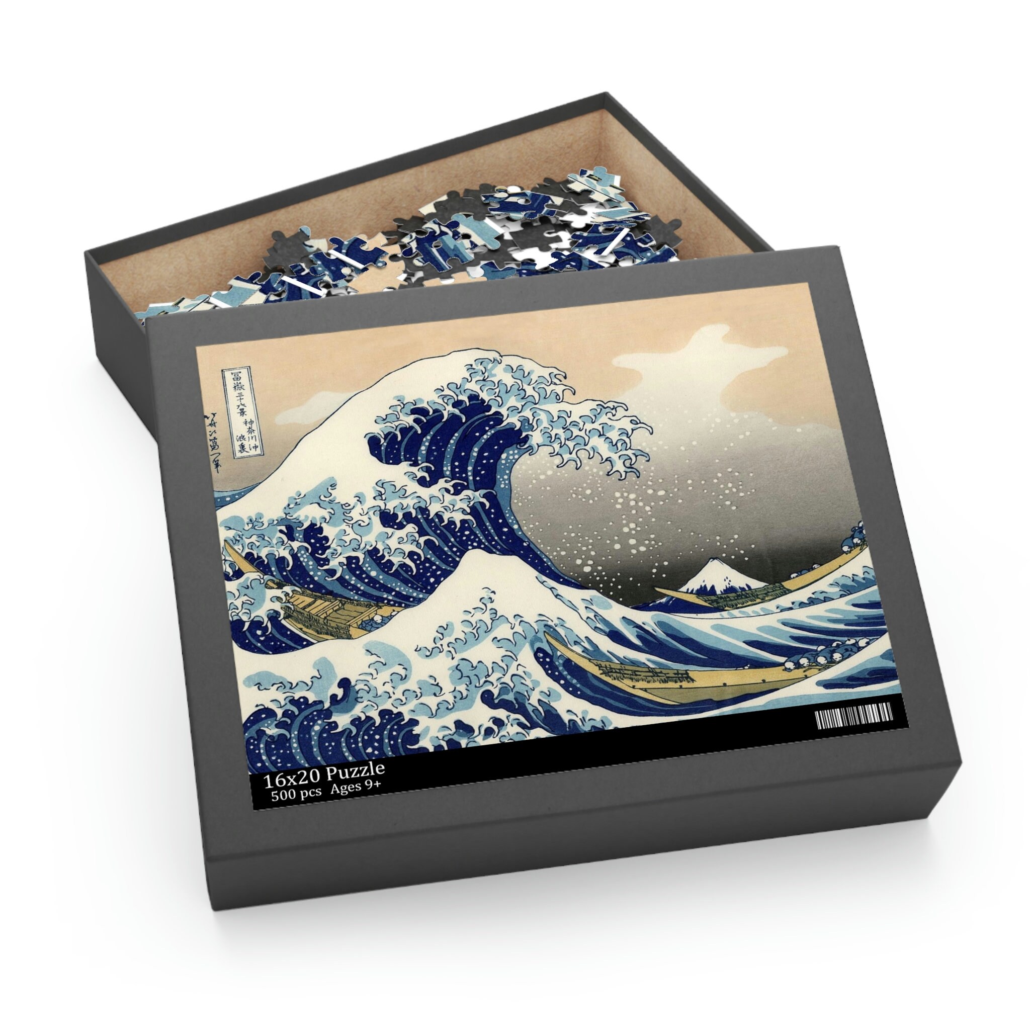 The Great Wave off Kanagawa Puzzle, the Great Wave Puzzle, Hokusai Art ...