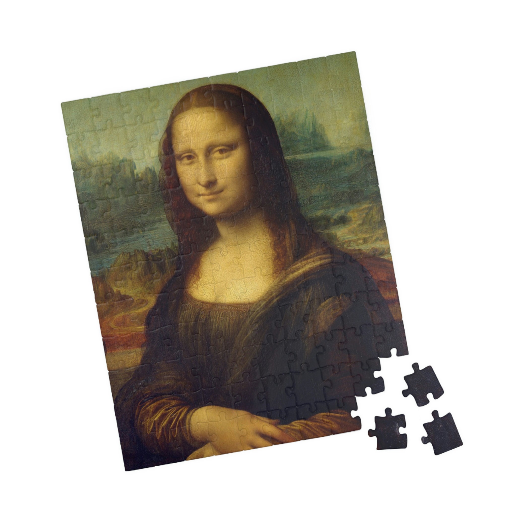 Mona Lisa Puzzle, Mona Lisa Puzzle for Kids, Leonardo Da Vinci Puzzle ...