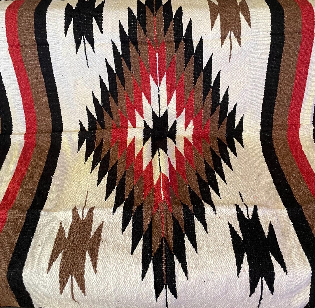 Premium Rustic Earth Tones Diamond Design Southwestern Hand Woven ...