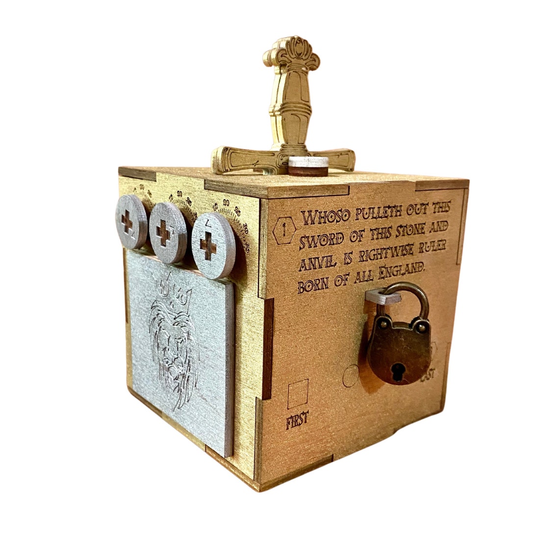 Excalibur: Sword in the Stone Escape Room Puzzle Box With - Etsy
