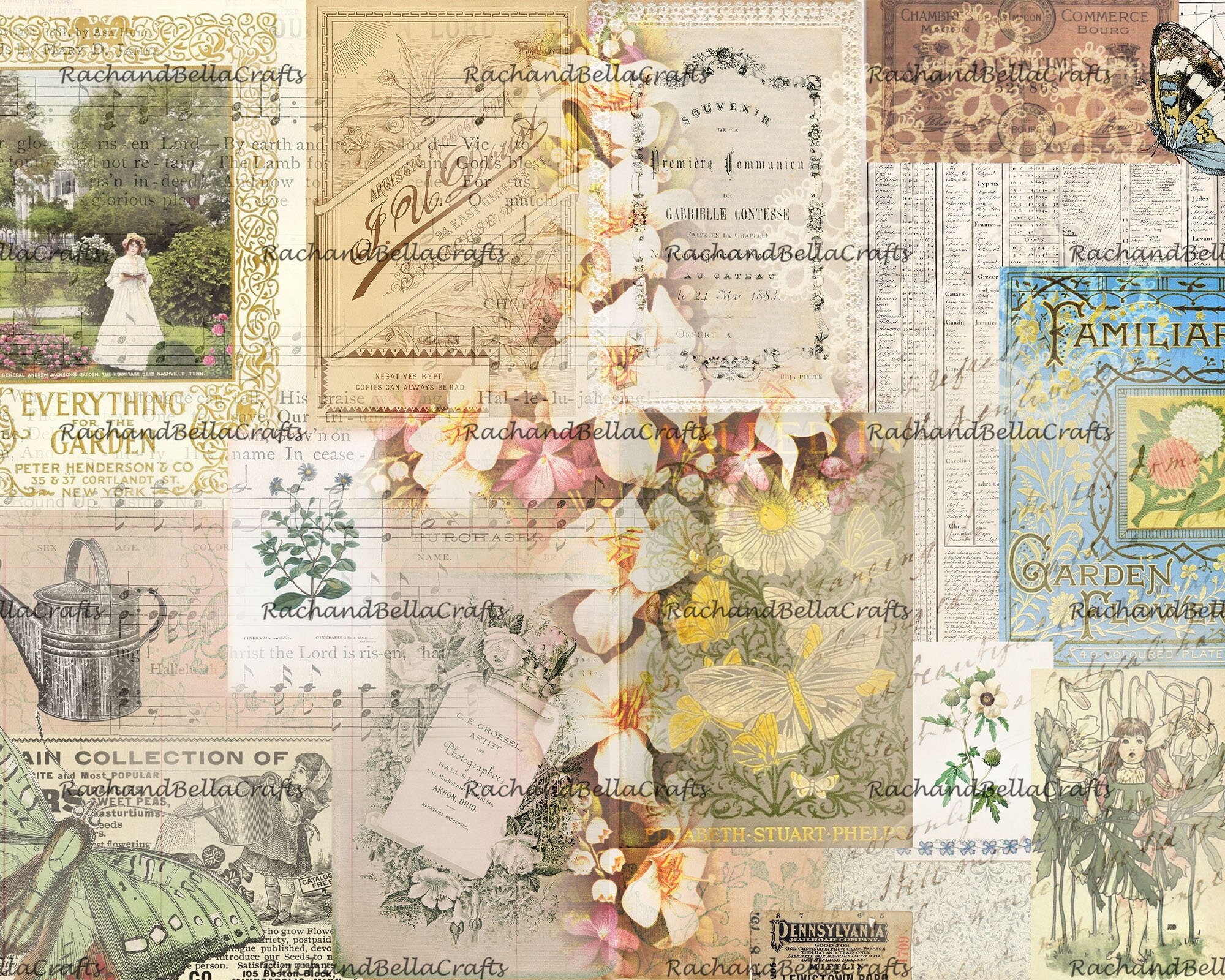 Botanical Dreams Junk Journal Kit 27 PAGES HUGE KIT Junk - Etsy