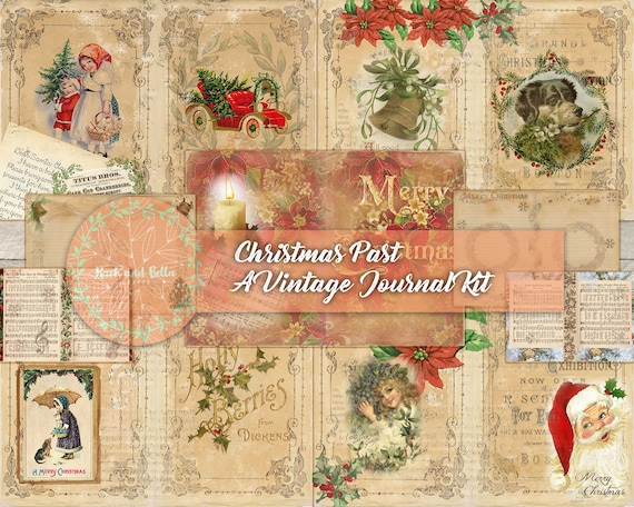 Beautiful Printable Junk Journal Kit Ephemera Pack Vintage | Etsy