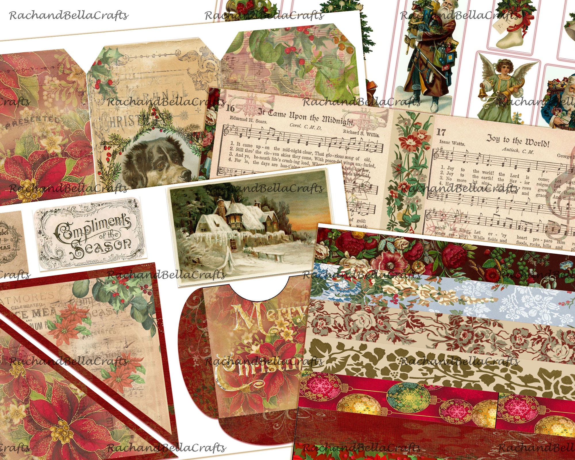 Beautiful Printable Junk Journal Kit Ephemera Pack Vintage | Etsy