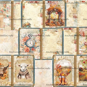 TIMES and SEASONS VINTAGE Digital Journal Pages Stunning Paper Designs ...