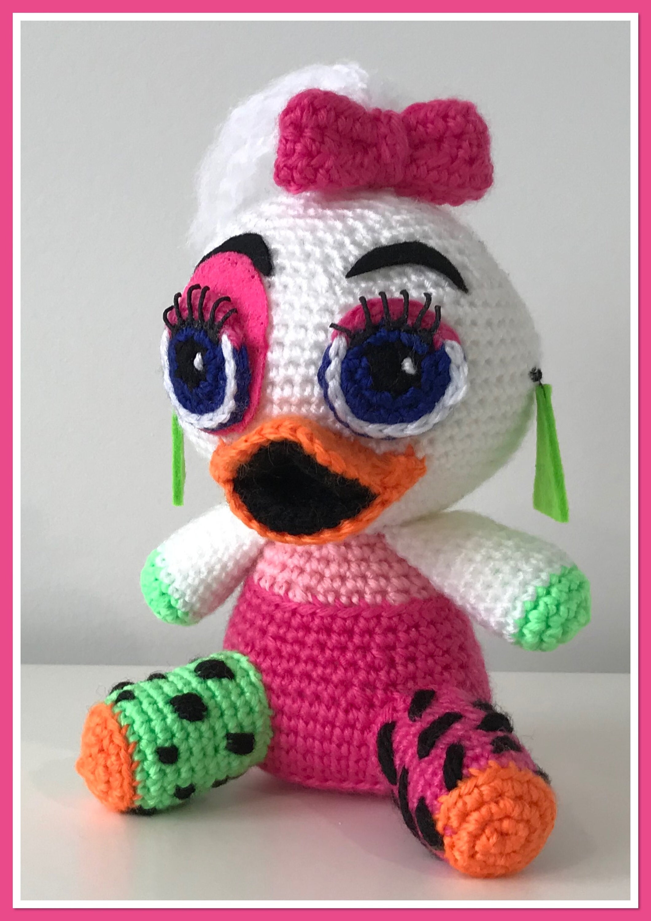 Chick Chick Crochet Pattern, Resembling Five Nights at Freddy's Chica ...