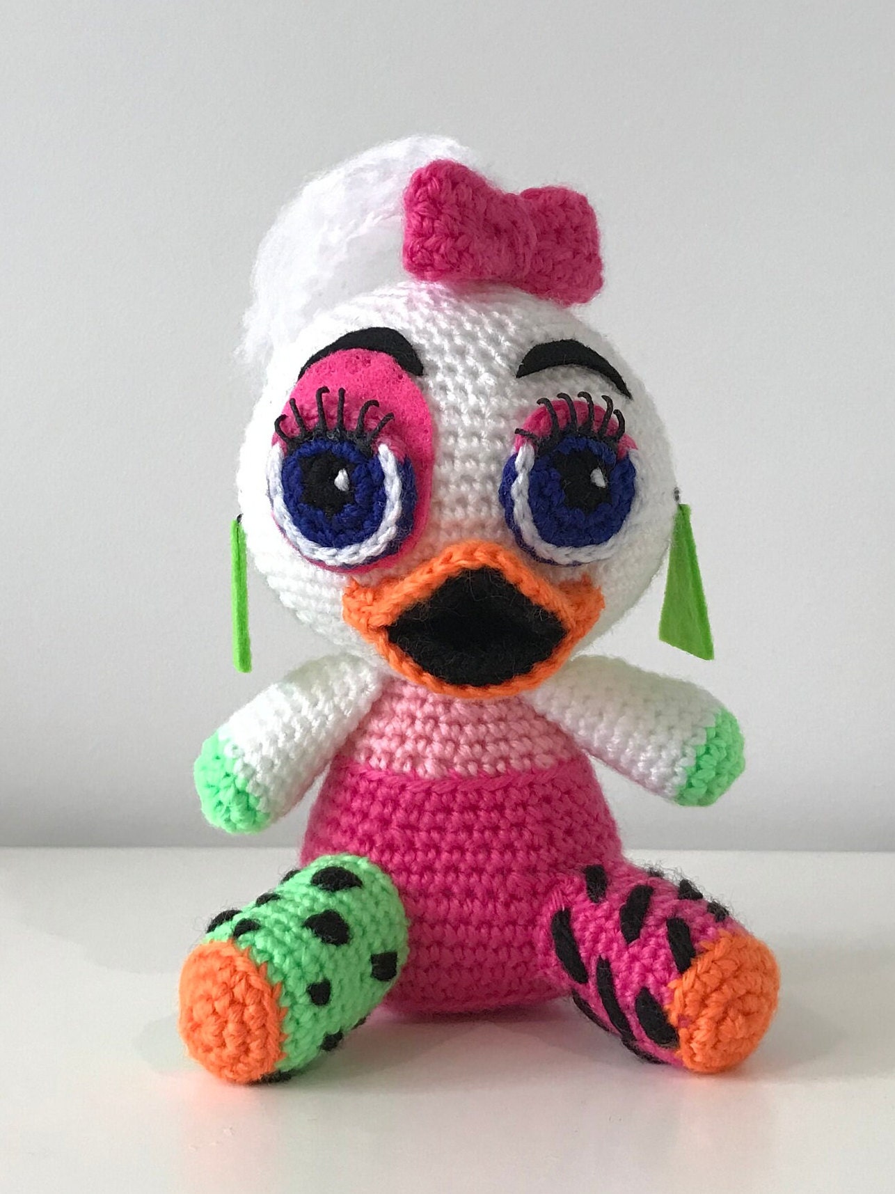 Chick Chick Crochet Pattern, Resembling Five Nights at Freddy's Chica ...