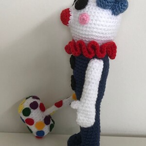 Clippy the Clown Crochet Pattern- Digital Download. 22cm Tall. Easy to ...