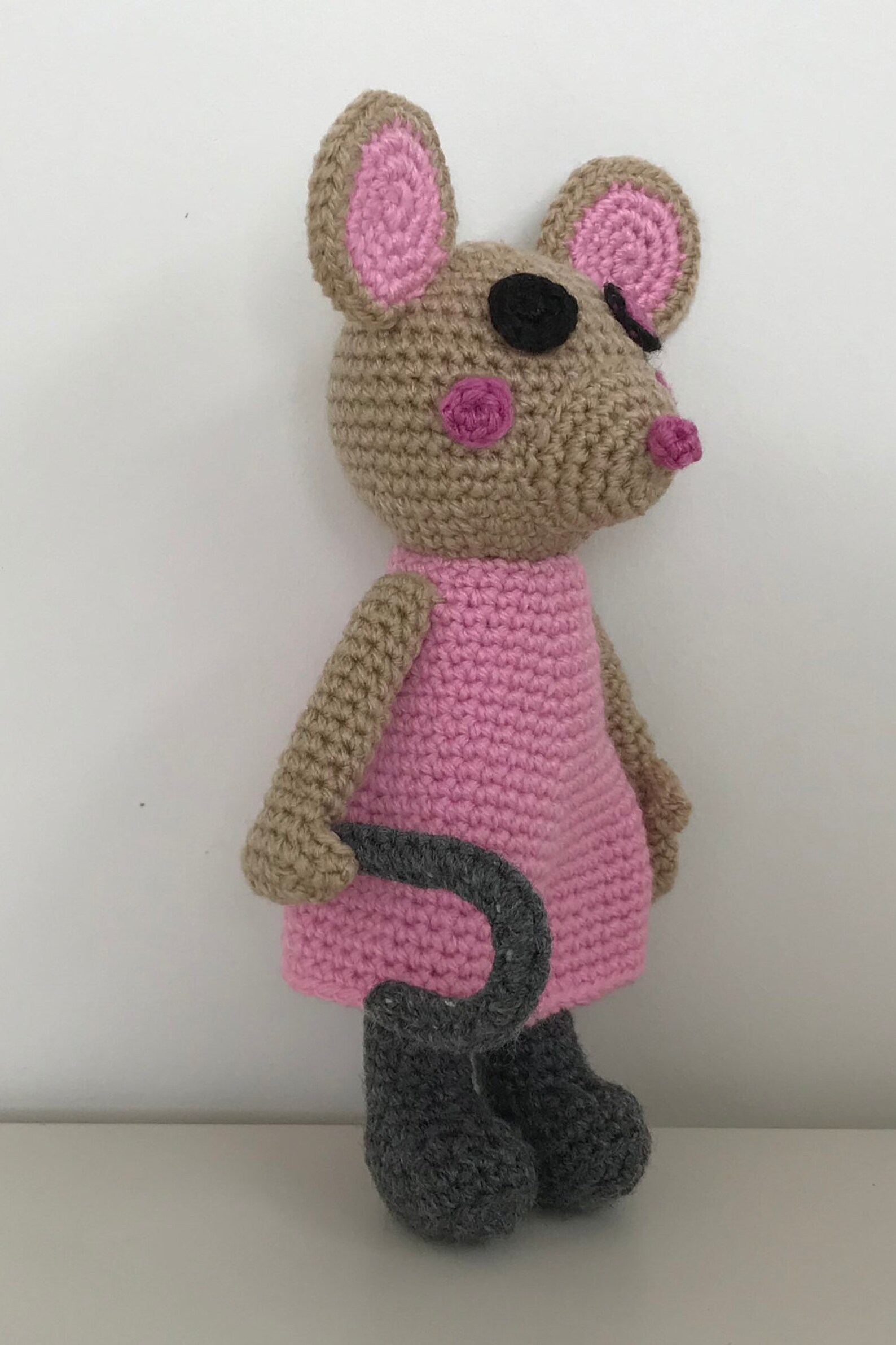 Missy the Mouse Crochet Pattern Resembling Mousy From ROBLOX Piggy ...