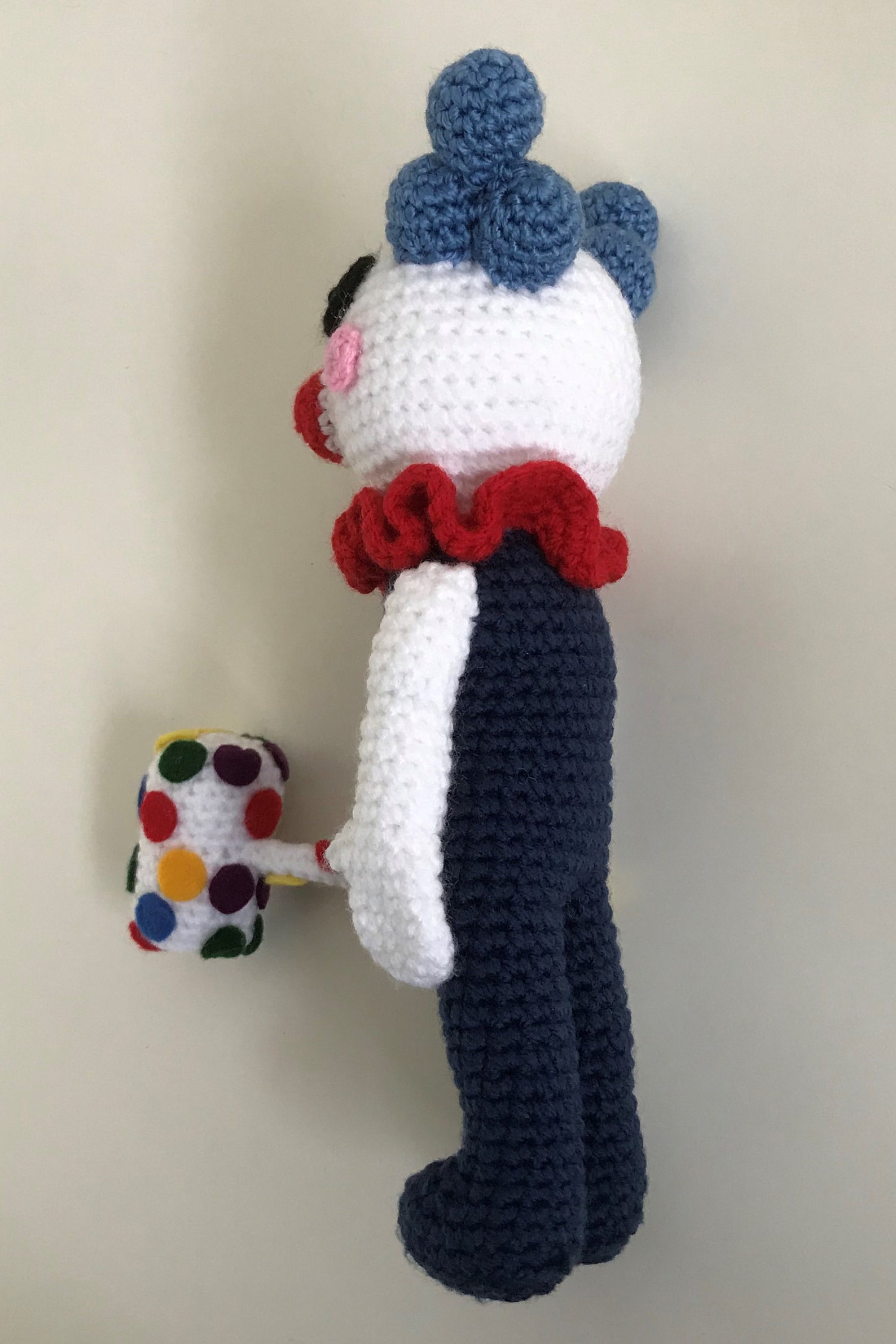 Clippy the Clown Crochet Pattern Digital Download. 22cm Tall. Easy to ...