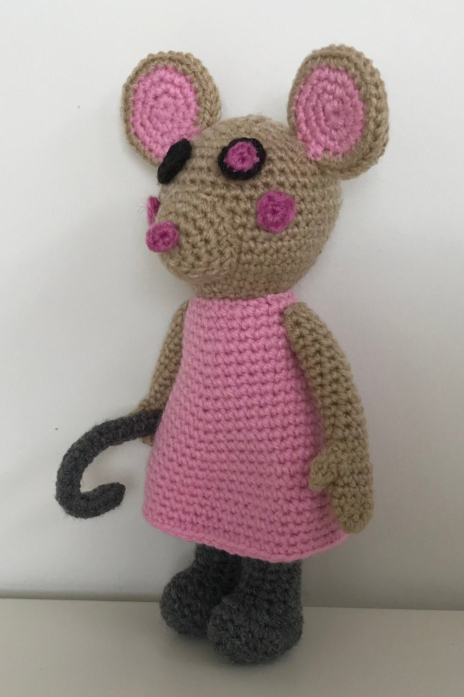 Missy the Mouse Crochet Pattern Resembling Mousy From ROBLOX Piggy ...