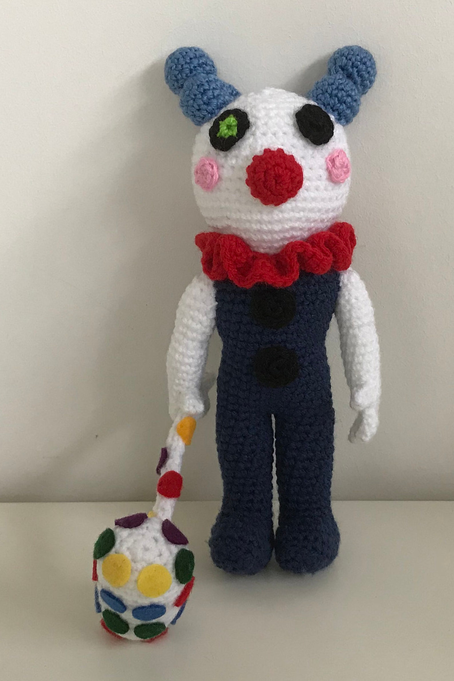 Clippy the Clown Crochet Pattern Digital Download. 22cm Tall. Easy to ...