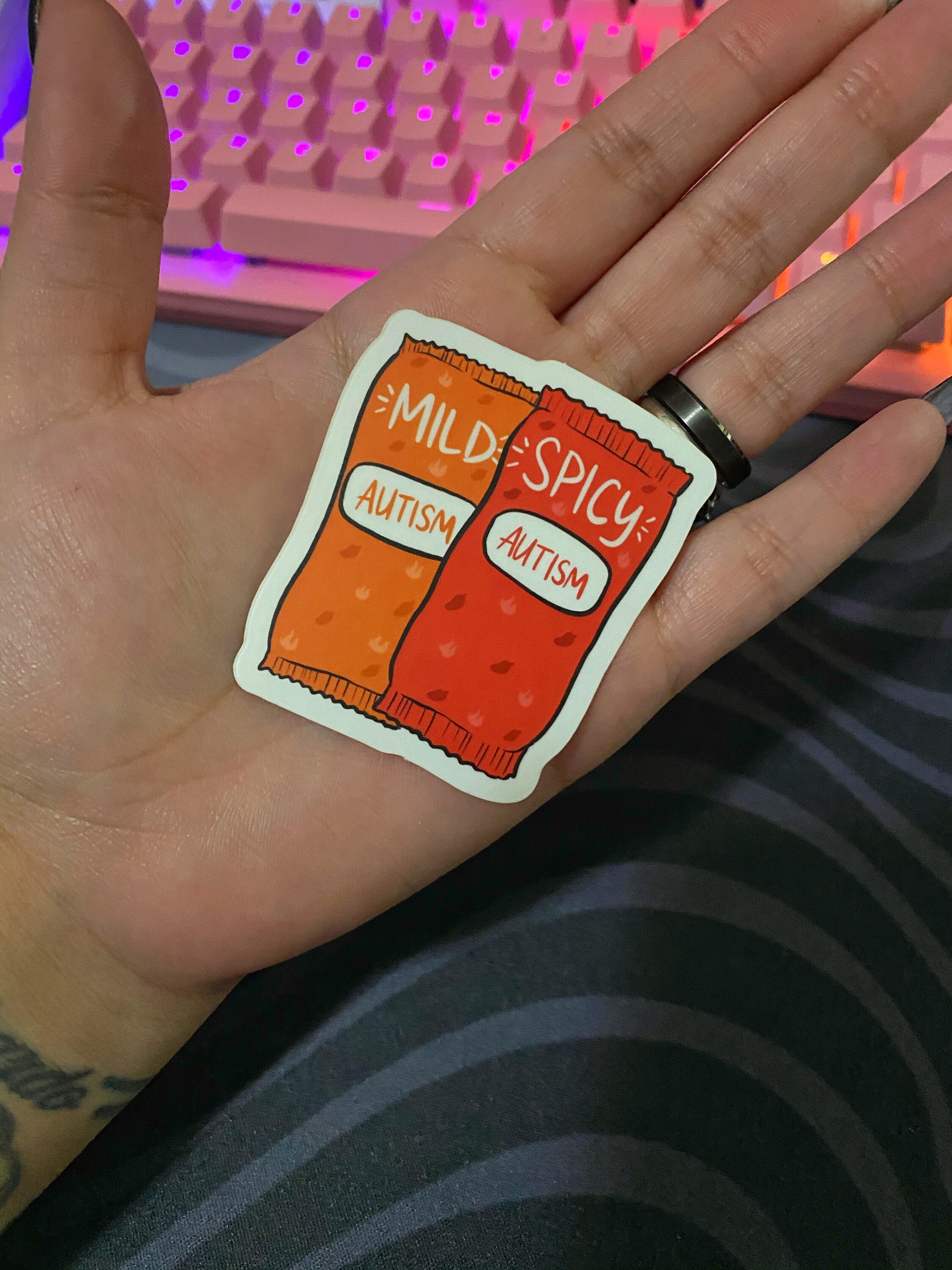 Spicy Autism Autism Acceptance Matte Sticker - Etsy