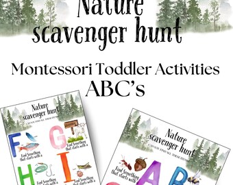 Montessori Outdoor Scavenger Hunt / Homeschool Activities / Scavenger ...