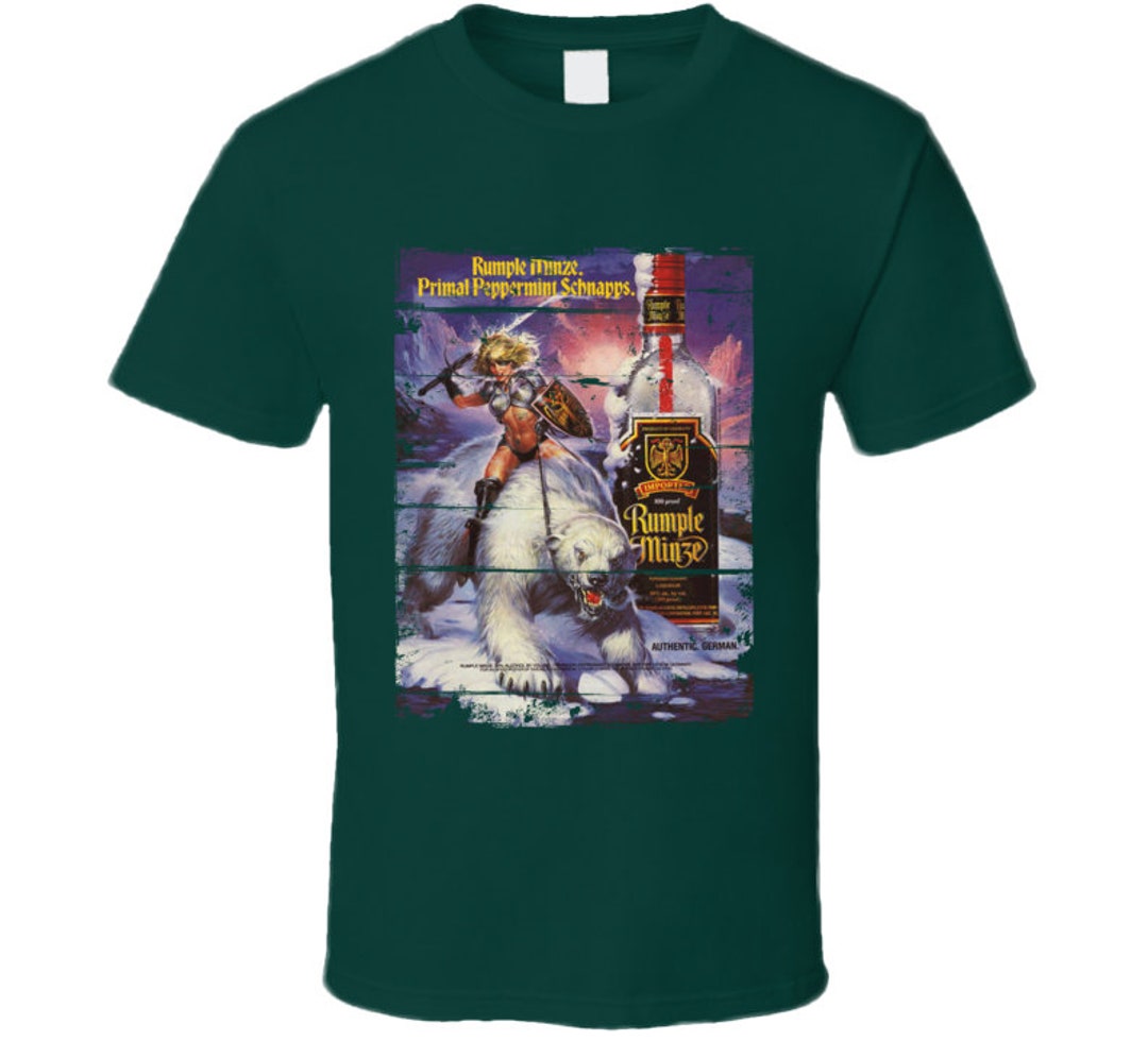 Rumpleminze Peppermint Schnapps Grunge Look T Shirt - Etsy