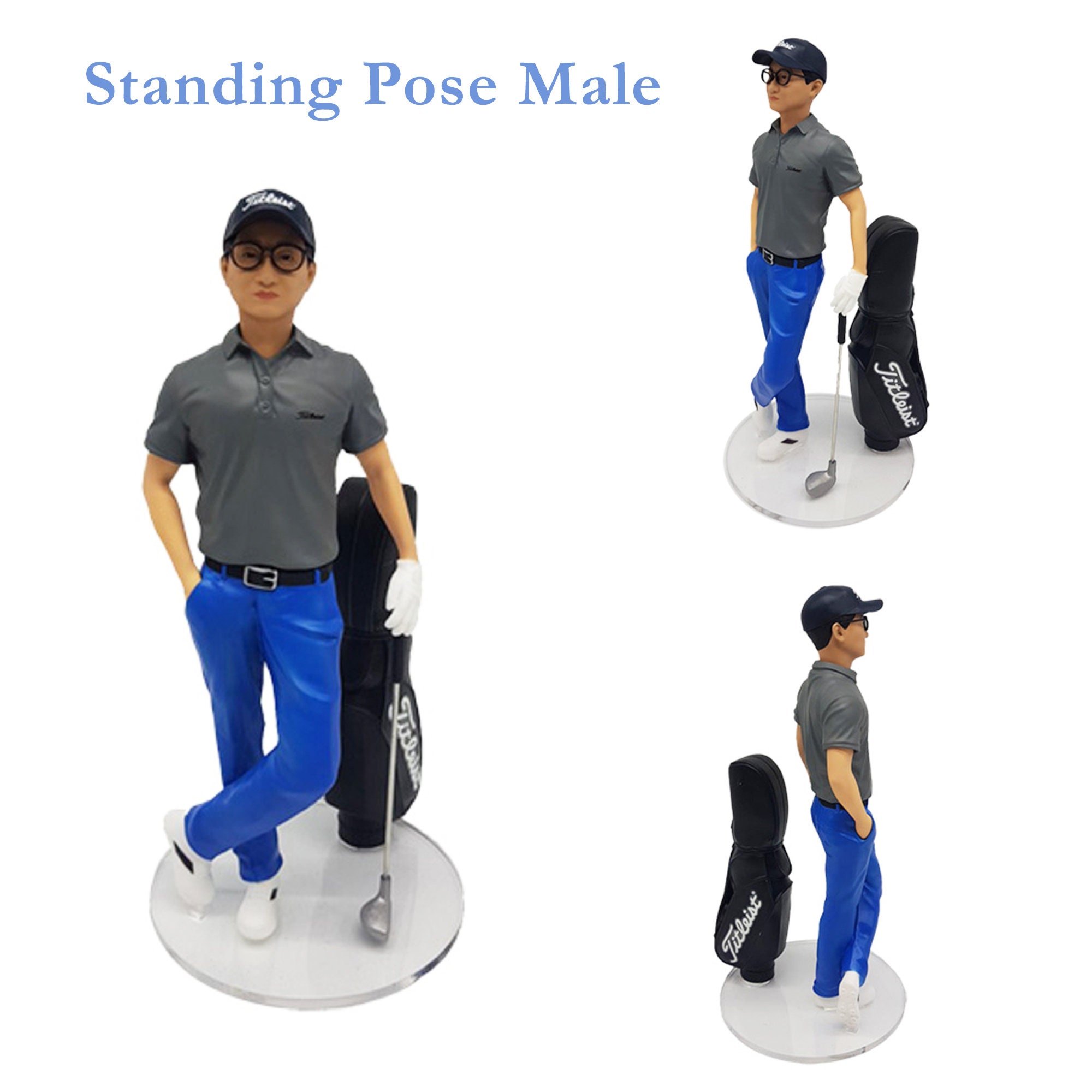 Custom 3d Printed Golf Figure Personalized Golf Player - Etsy Ireland