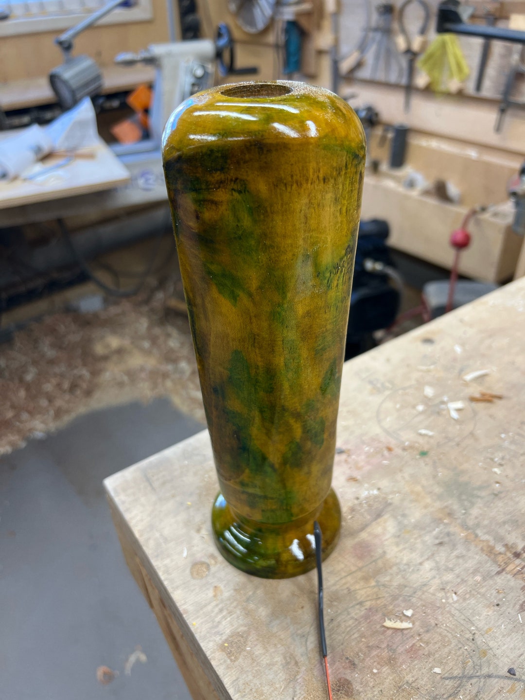 Vase With Glass Inner Vase Somewhat Triangular and Colored - Etsy