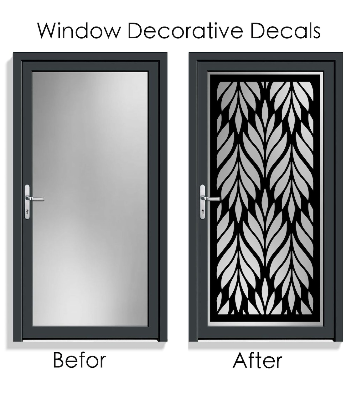 Window Film Frosted Glass Films Sticker/ Front Doors/ - Etsy