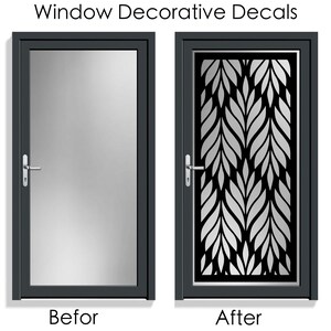 Window Film Frosted Glass Films Sticker/ Front Doors/ - Etsy