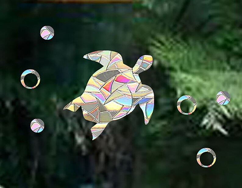 Sea Turtle Window Rainbow Suncatcher Windows Bird Strike Prevention ...