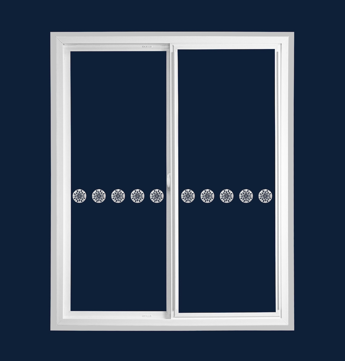 Flower Glass Alert Sliding Door Indicator Safety Film Etched Window ...