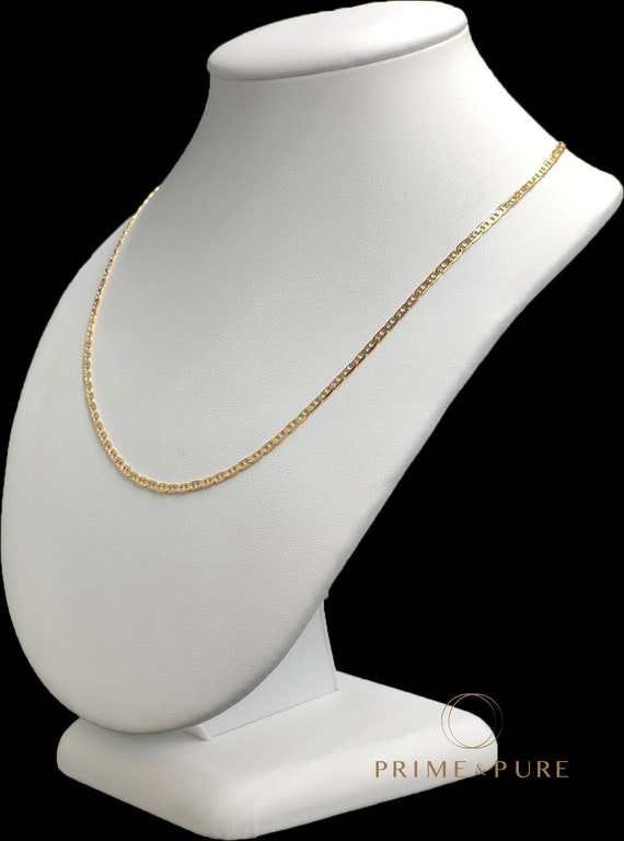 9 Karat Solid Gold Chain 375 Stamped and Certified Anchor Chain Design Gauge 60