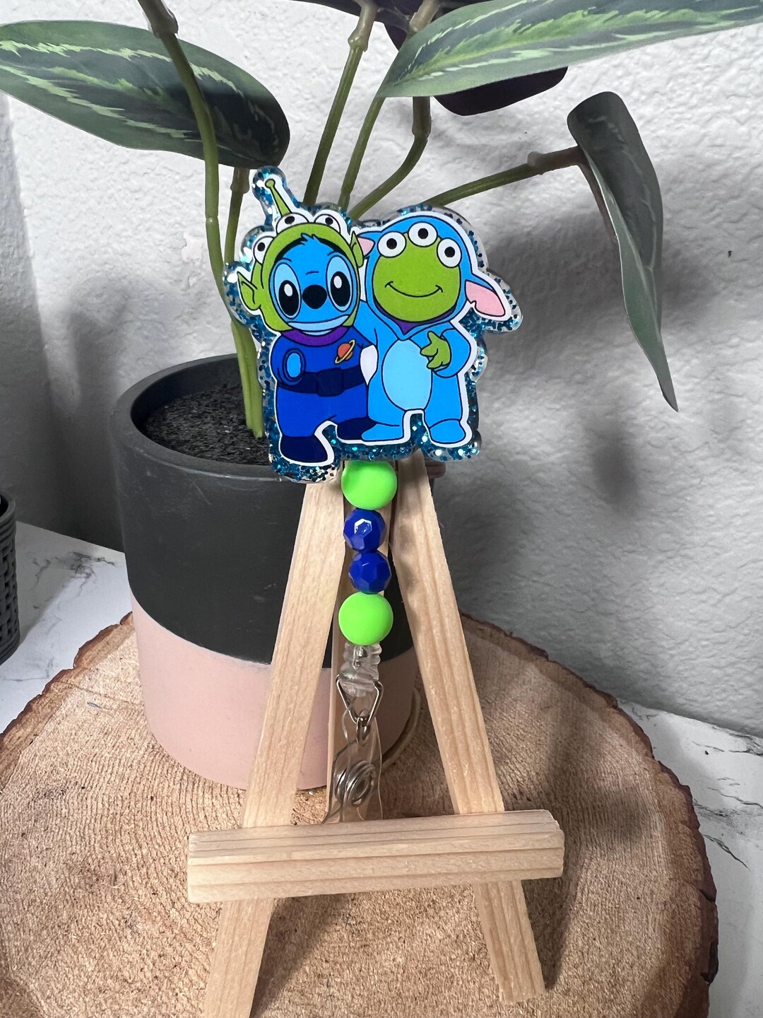 Stitch Alien Badge Holder Nurse Badge, Work Badge Reel, Cute Badge ...