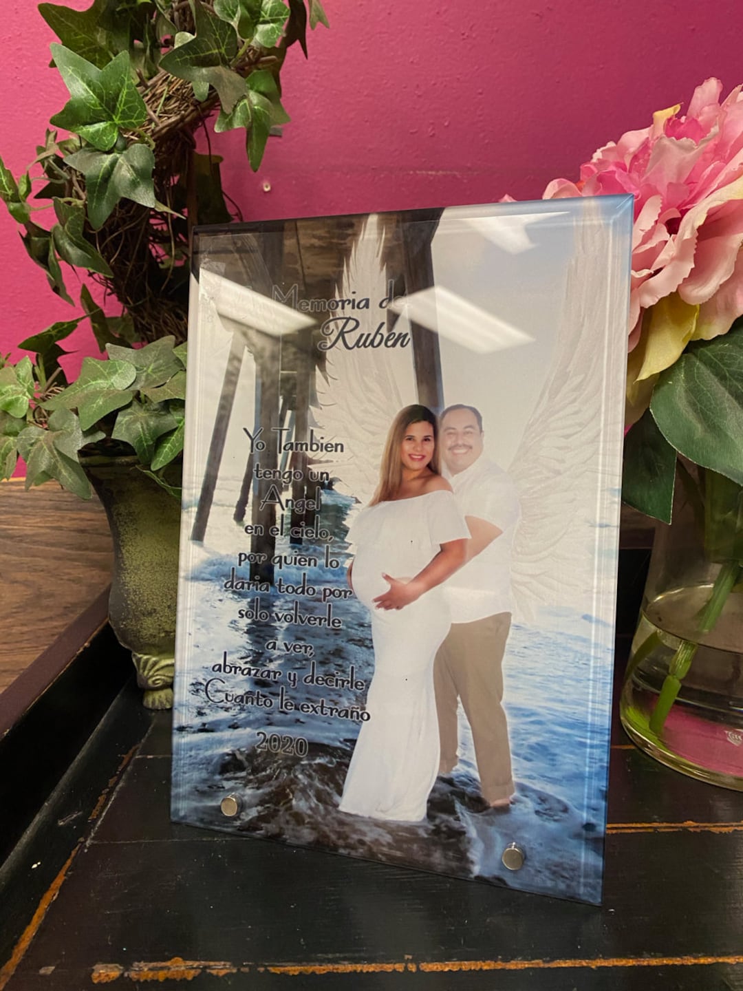 Say Good Bye, Memorial Picture, Custom Crystal Photo - Etsy