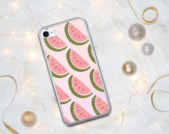 Watermelon iPhone Case Rustic Watermelon Your Name Here - Etsy