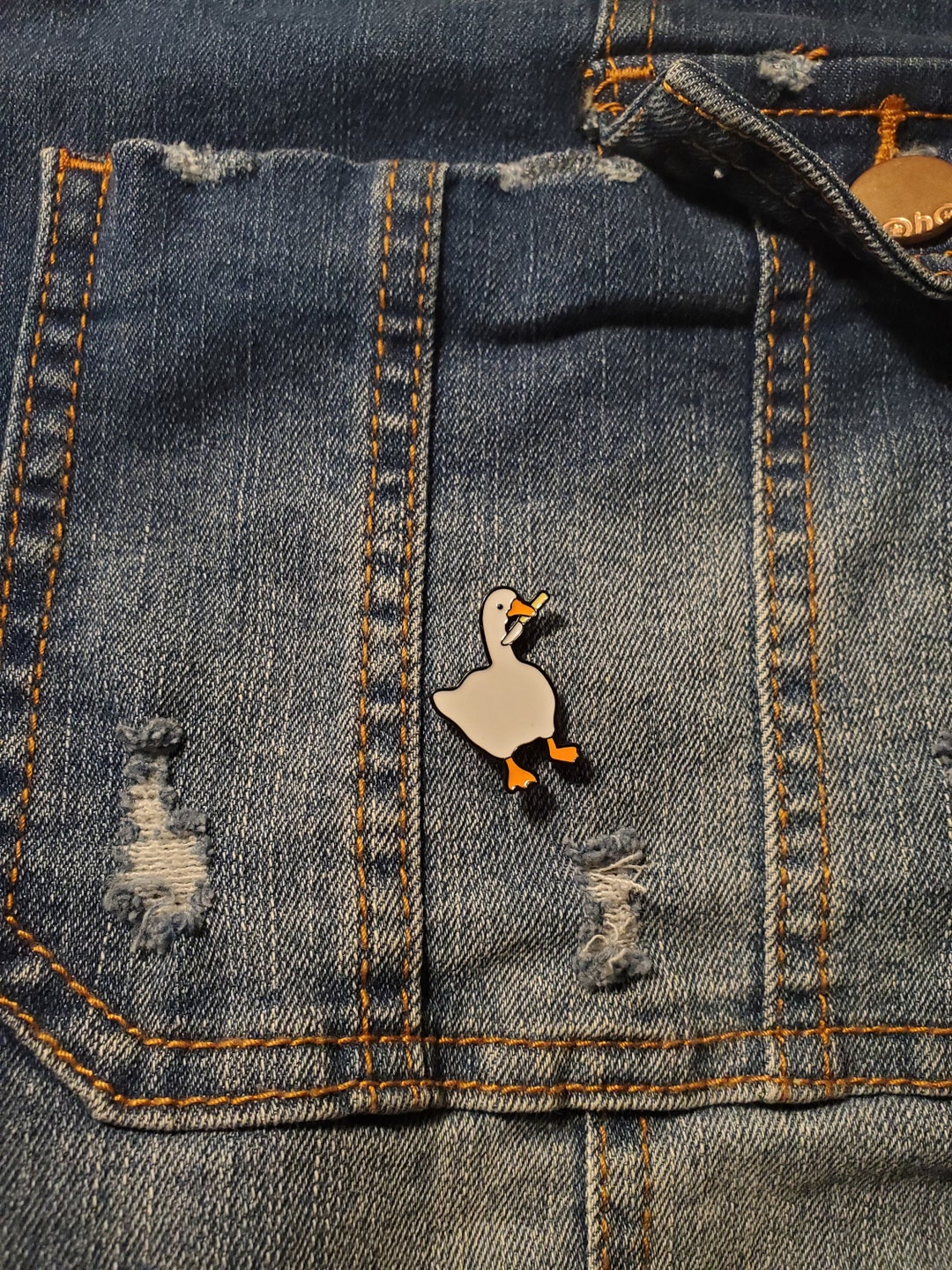 Untitled Goose Game Enamel Pin - Etsy