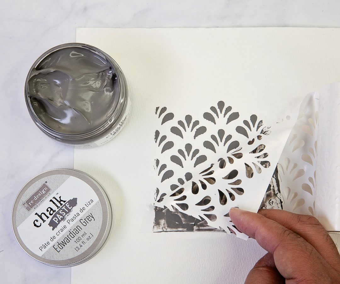 Edwardian Grey Chalk Paste Redesign by Prima Same Day Shipping Stencil ...