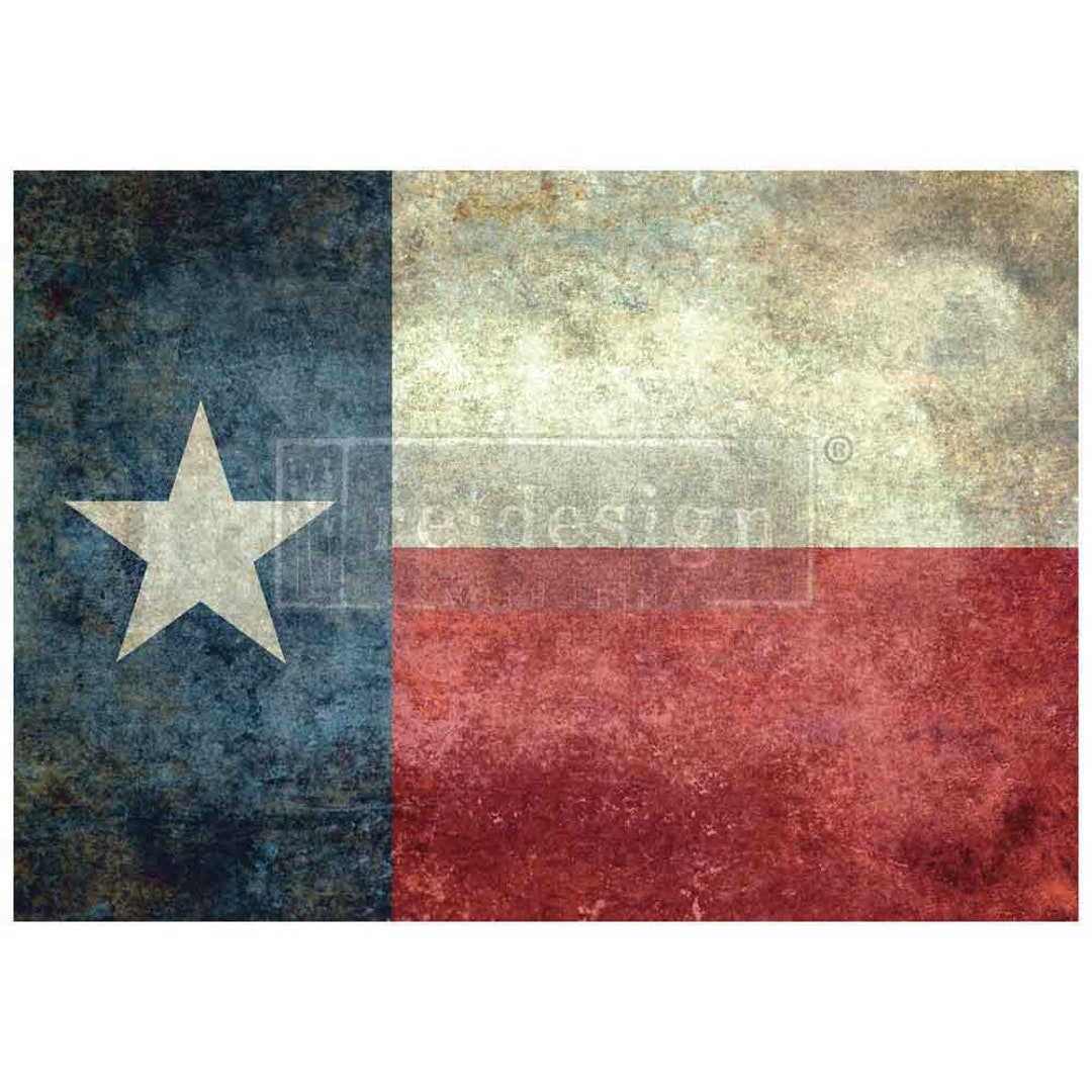 Texas Flag A1 Fiber Decoupage Paper Redesign With Prima 23.4"x33.1 ...