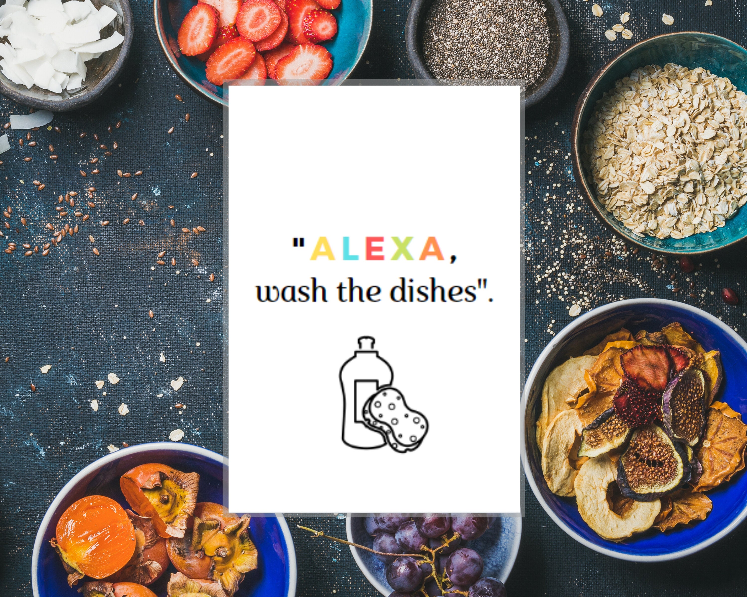 Alexa Do the Dishes Home Decor Kitchen Wall Art Funny - Etsy UK