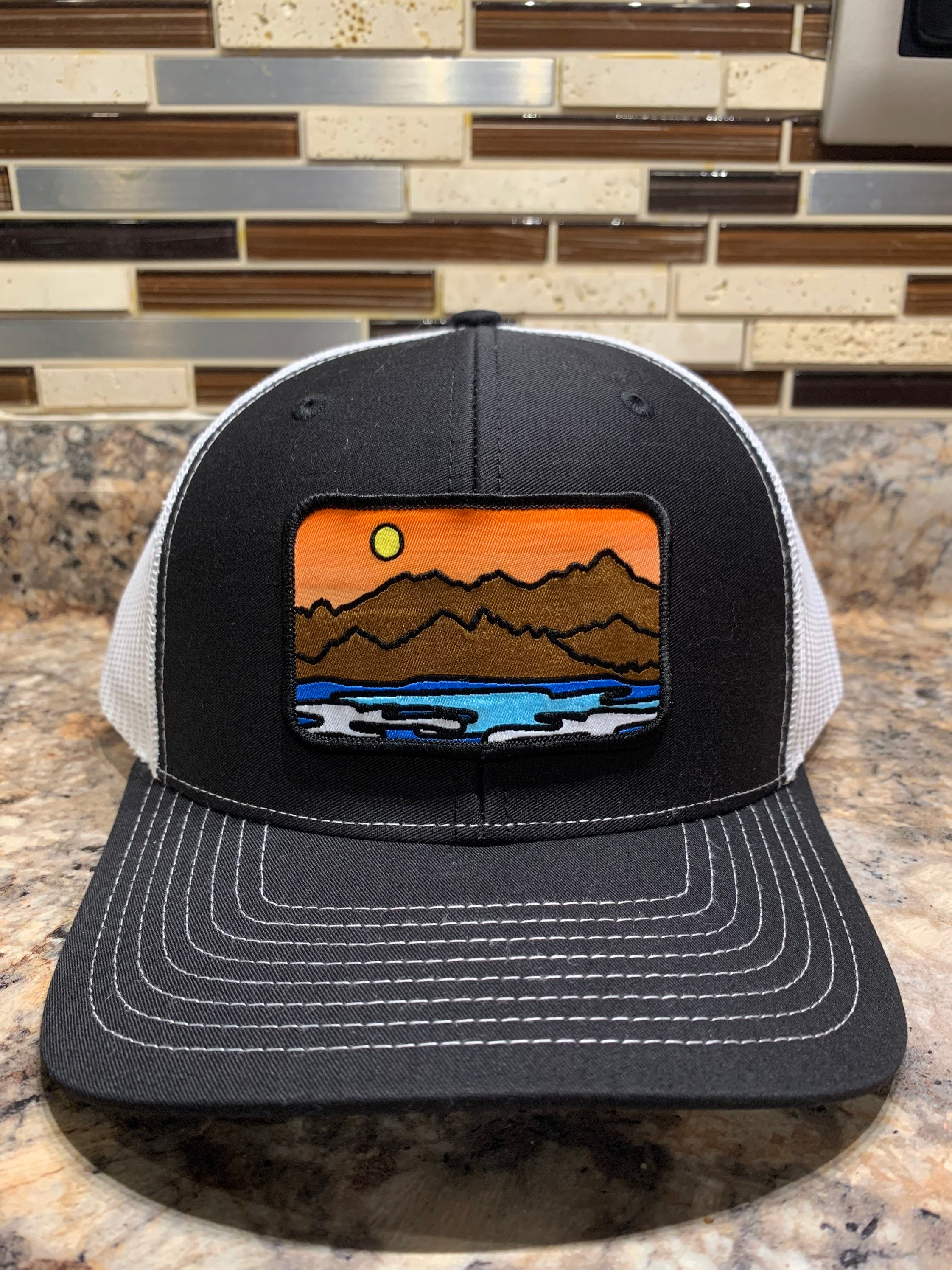 Richardson 112 mountain sunset patch hat | Etsy