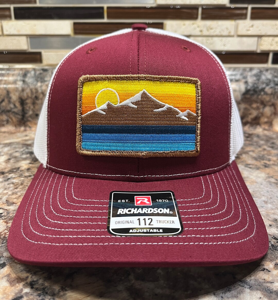 Richardson 112 Mountain Sunset Patch Hat - Etsy