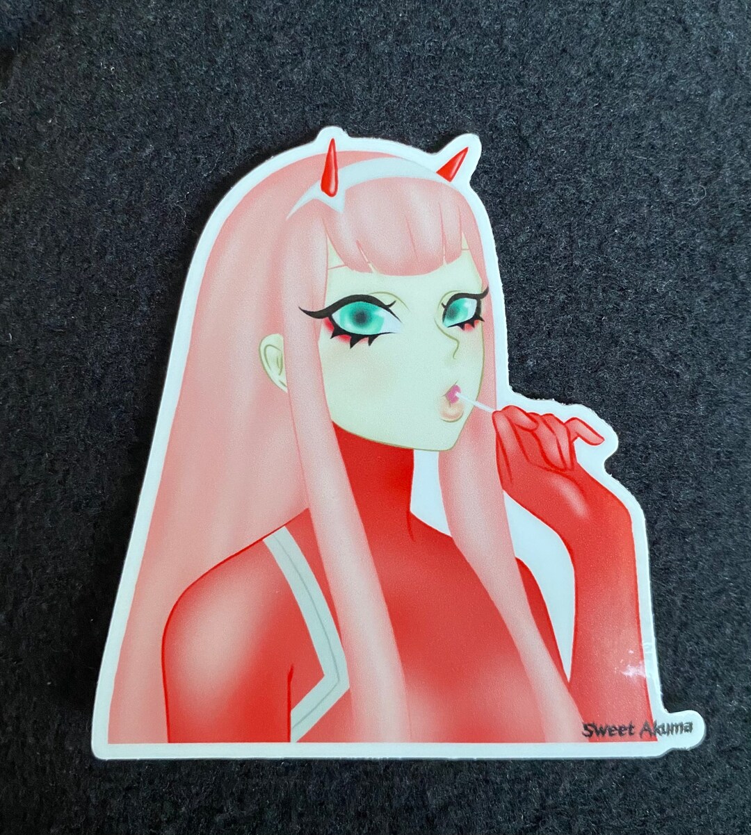 Zero Two lollipop sticker - Etsy.de