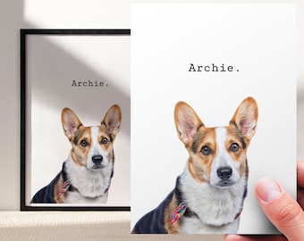 Digital Pet Portrait | Etsy