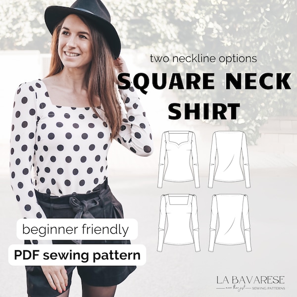Square Neckline - Etsy