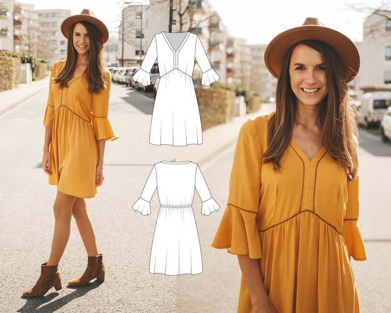 Tunic Dress Sewing Pattern Pdf Instant Download PDF Sewing - Etsy