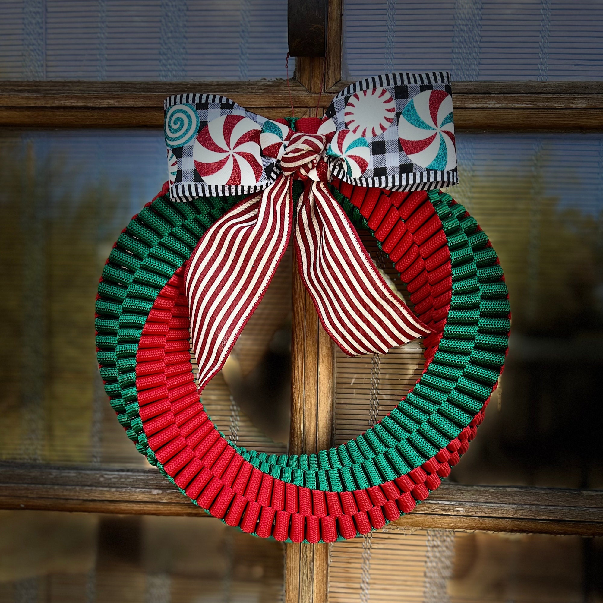 Christmas Twisted Wreath - Etsy