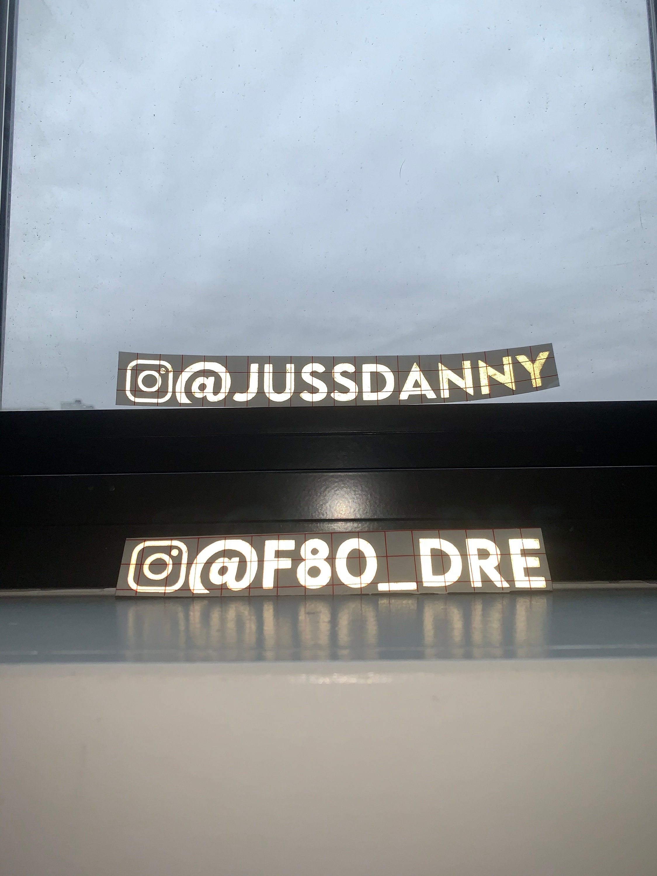 Instagram Tiktok Youtube Twitter Decal, Window Decal, Custom Stickers ...