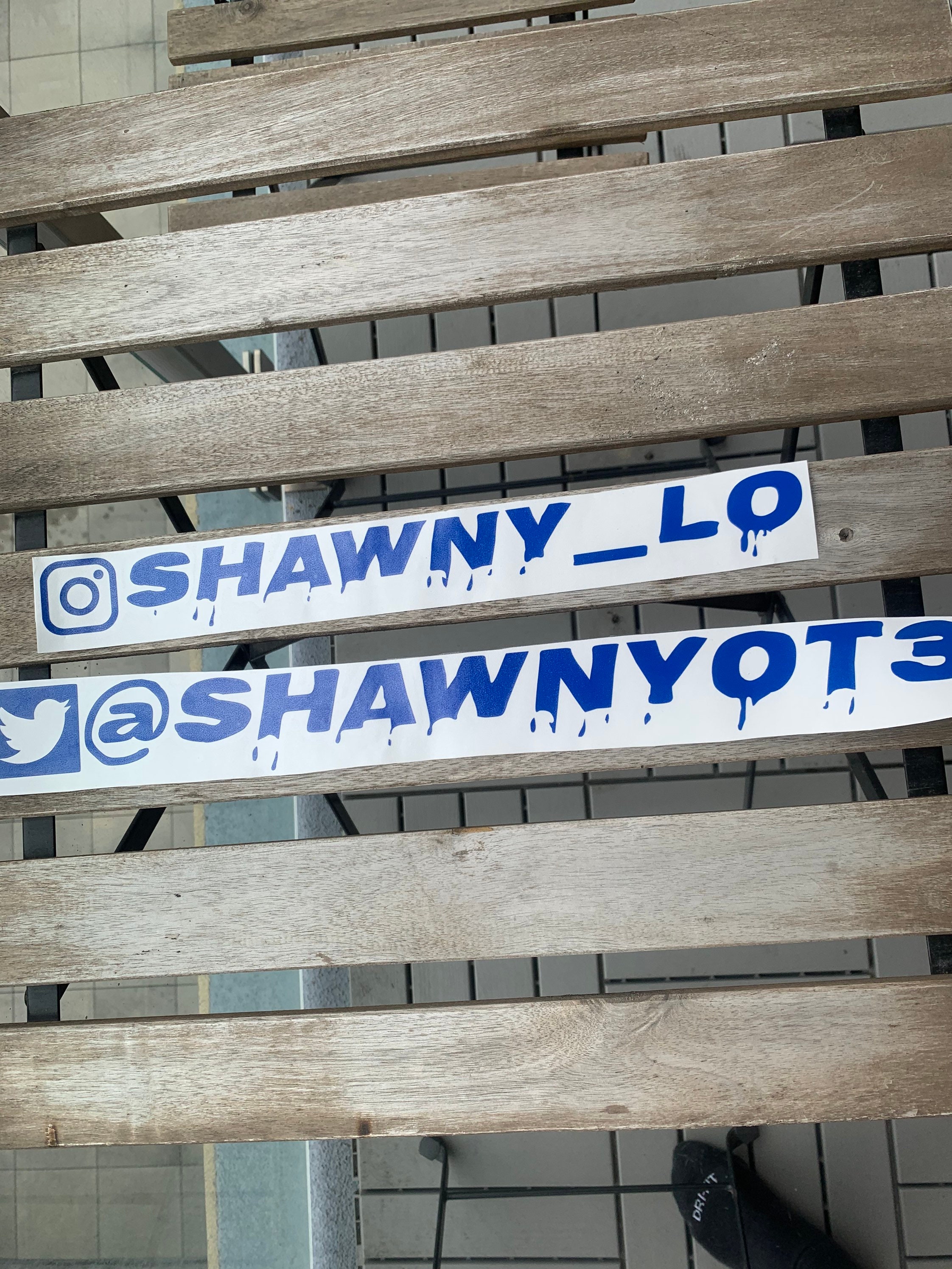 Instagram Tiktok Youtube Twitter Decal, Window Decal, Custom Stickers ...