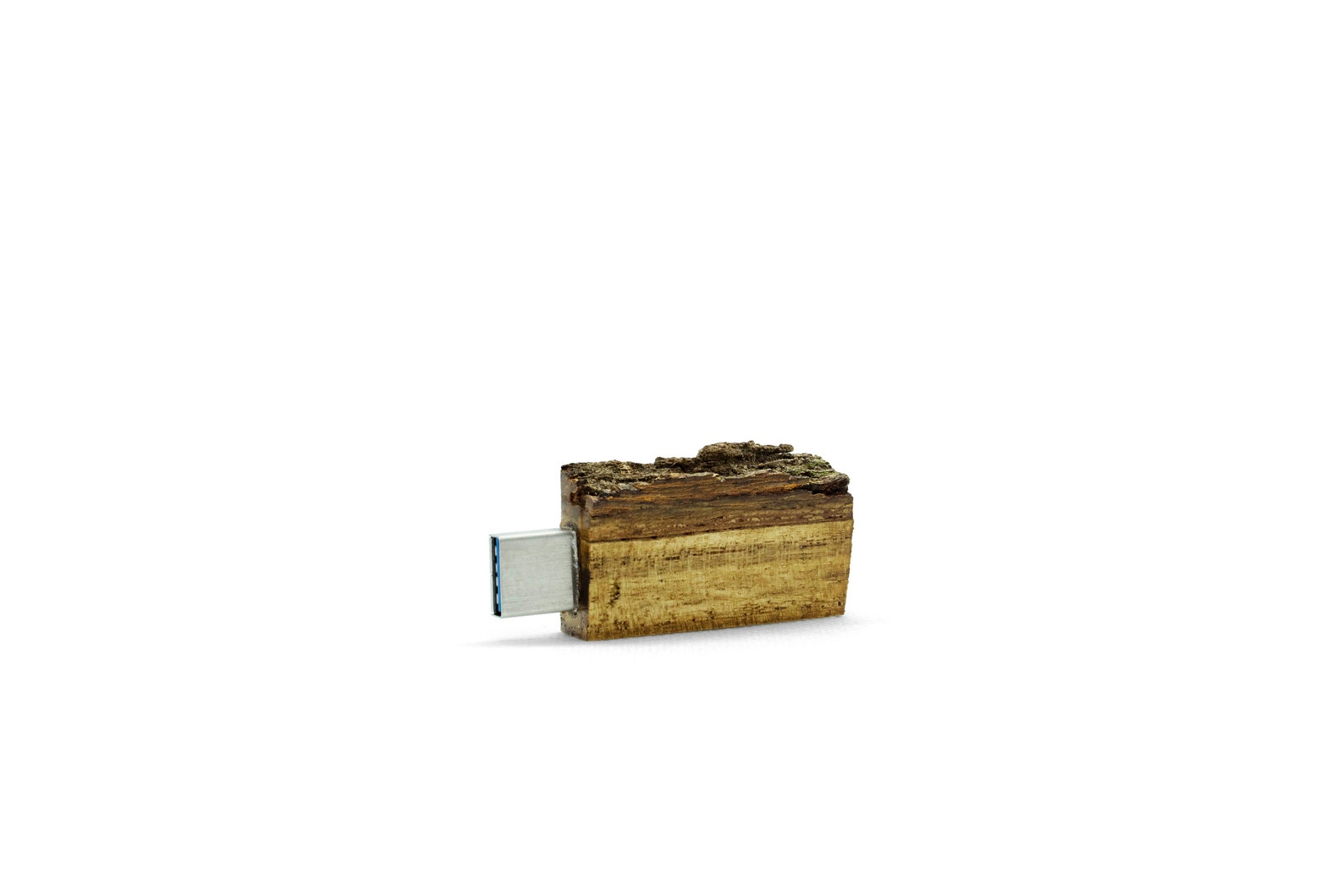 Walnut Wood Bark USB Flash Drive: Live Edge Memory Stick - Etsy