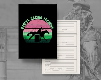 Barrel Racing Log Book - Etsy