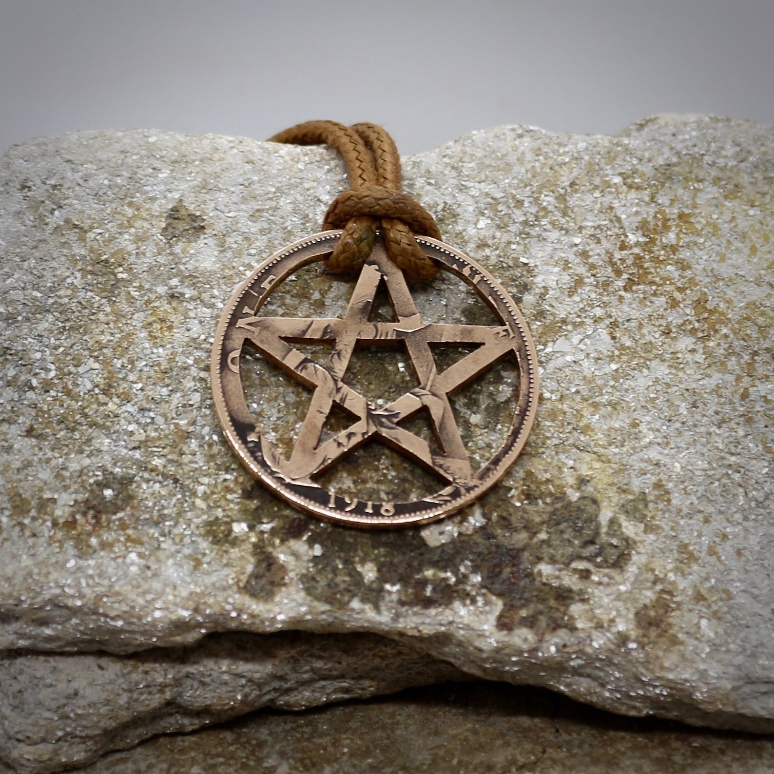 Pentagram Pendant, Spiritual Symbol Necklace - Etsy