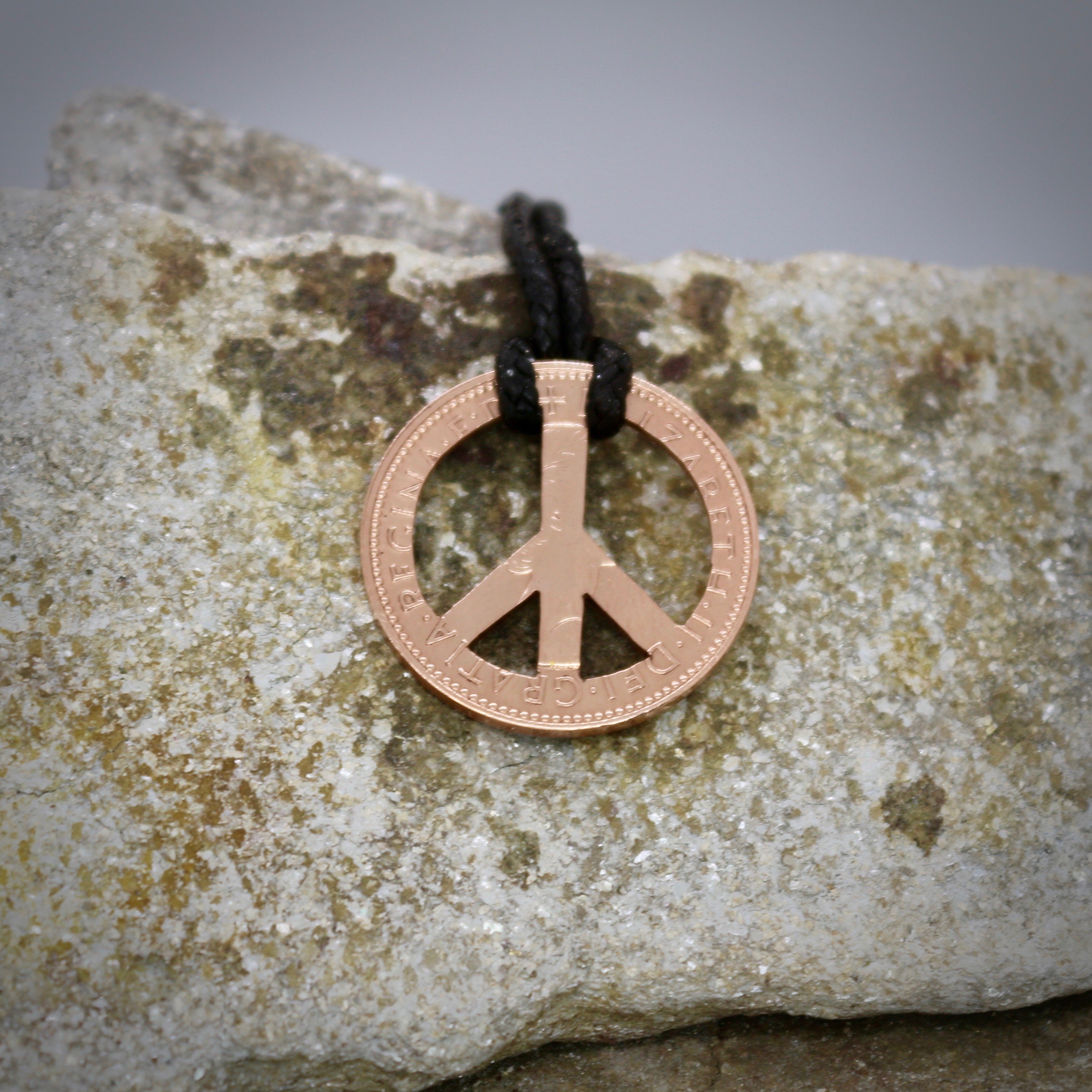 CND Peace Symbol Made From a British Half Penny - Etsy